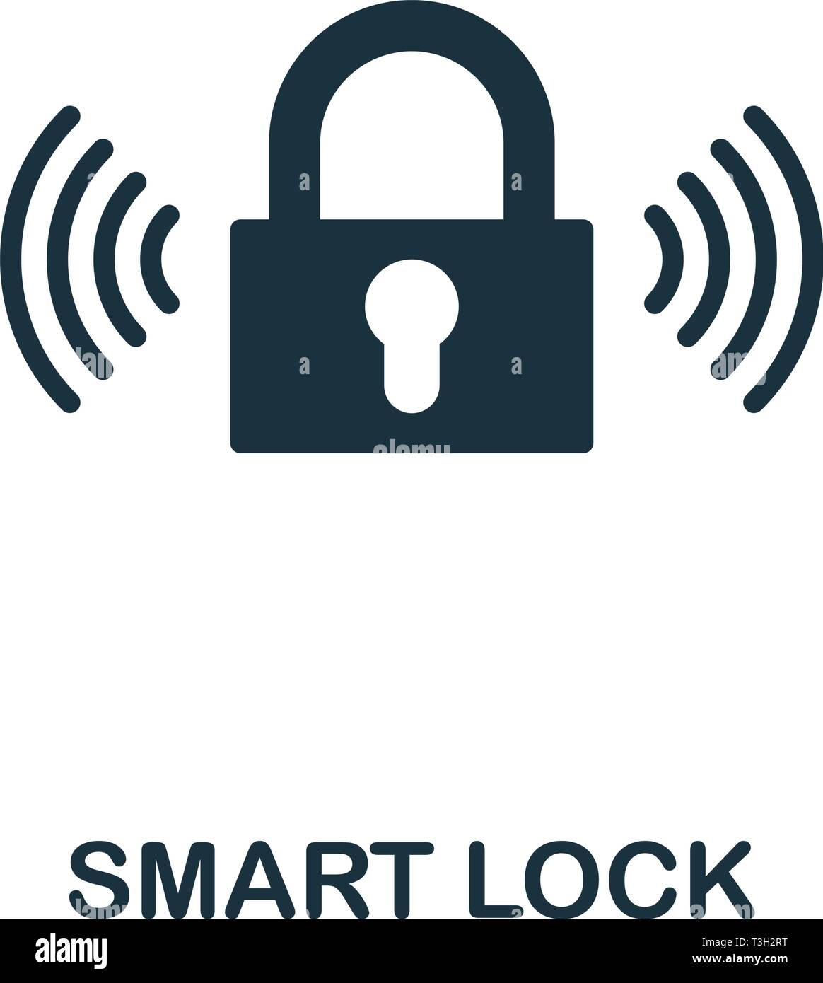 Smart Lock Icon Creative Element Design From Smart Home Icons Collection Pixel Perfect Smart