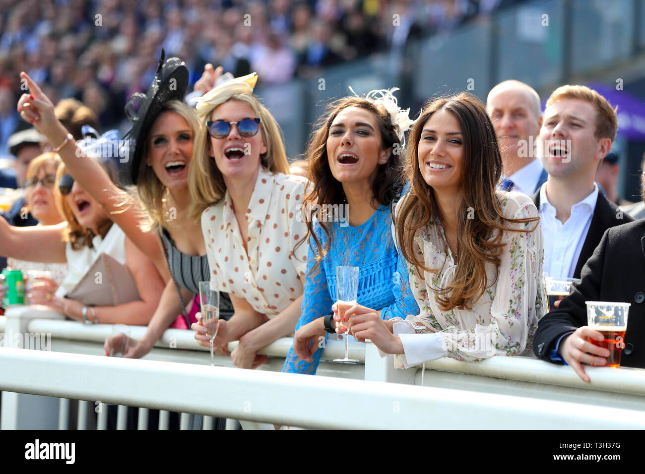 Racegoers in the stands during Grand National Day of the 2019 Randox ...
