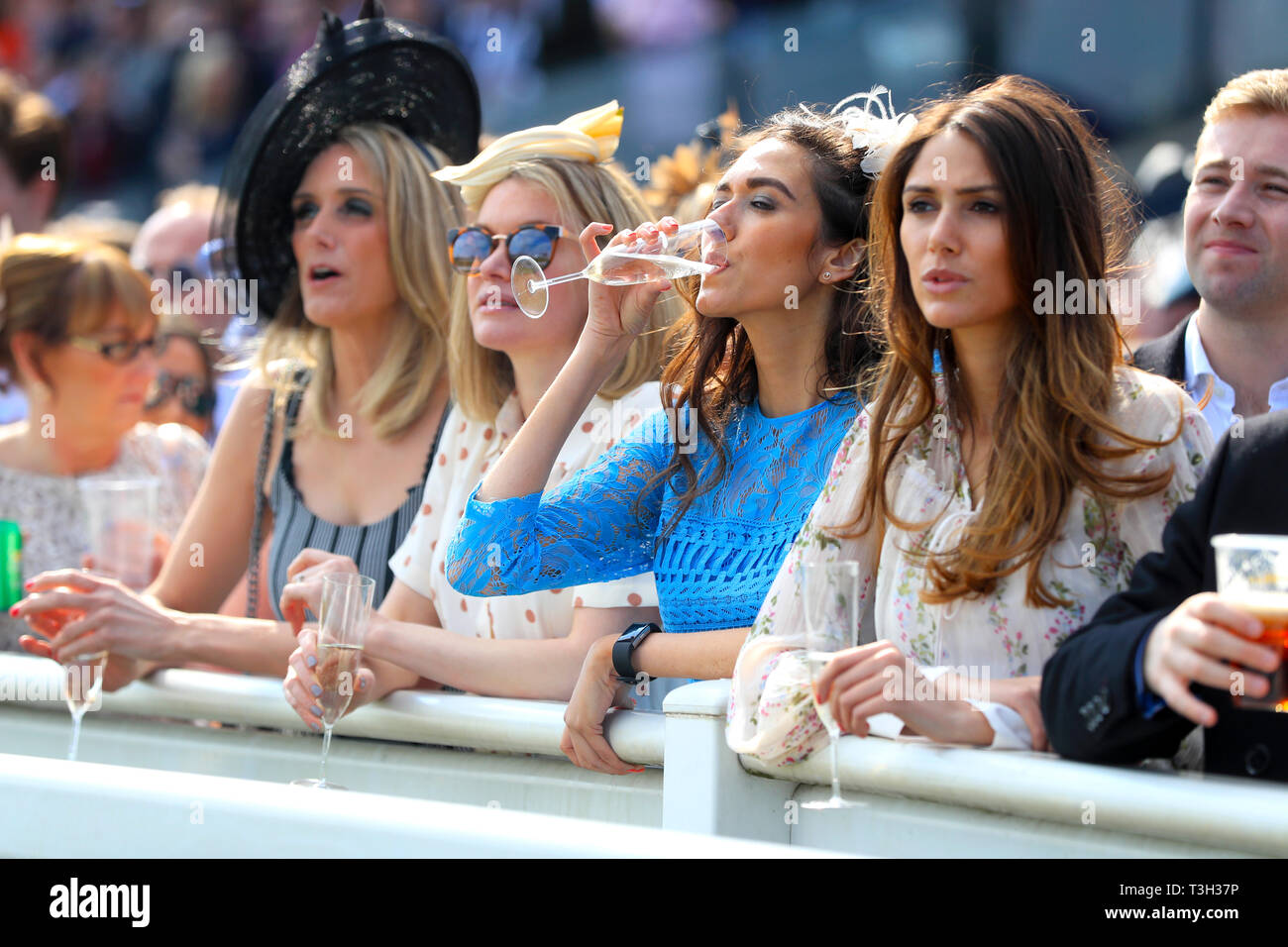 Racegoers in the stands during Grand National Day of the 2019 Randox ...