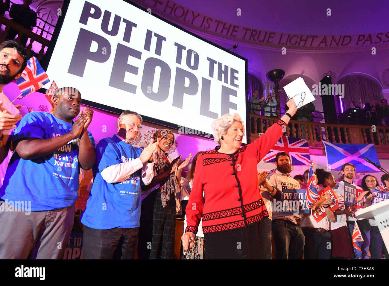 Baroness Betty Boothroyd at the People's Vote Rally in Assembly Hall ...