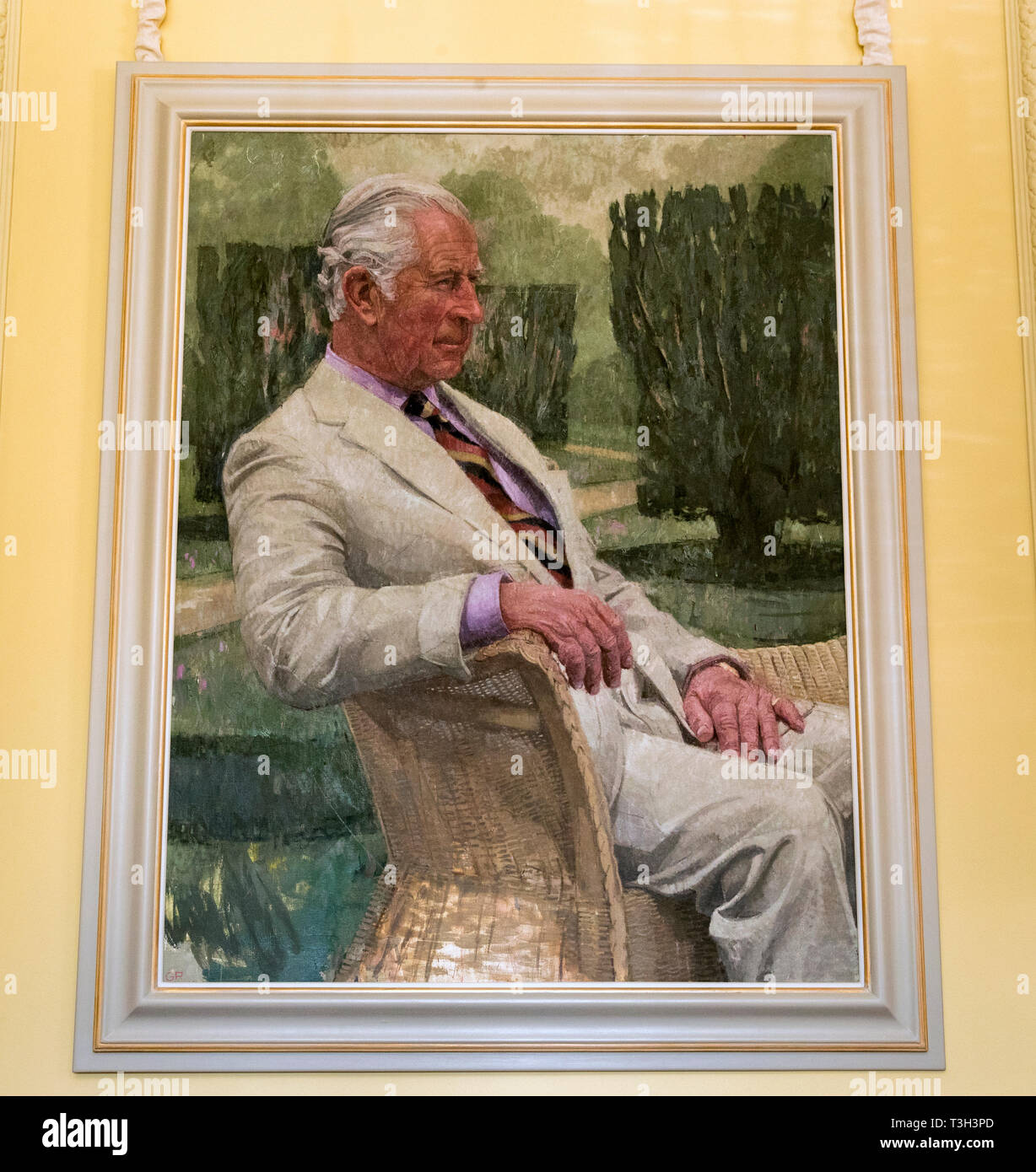 A newly unveiled portrait of the Prince of Wales by local artist Gareth ...
