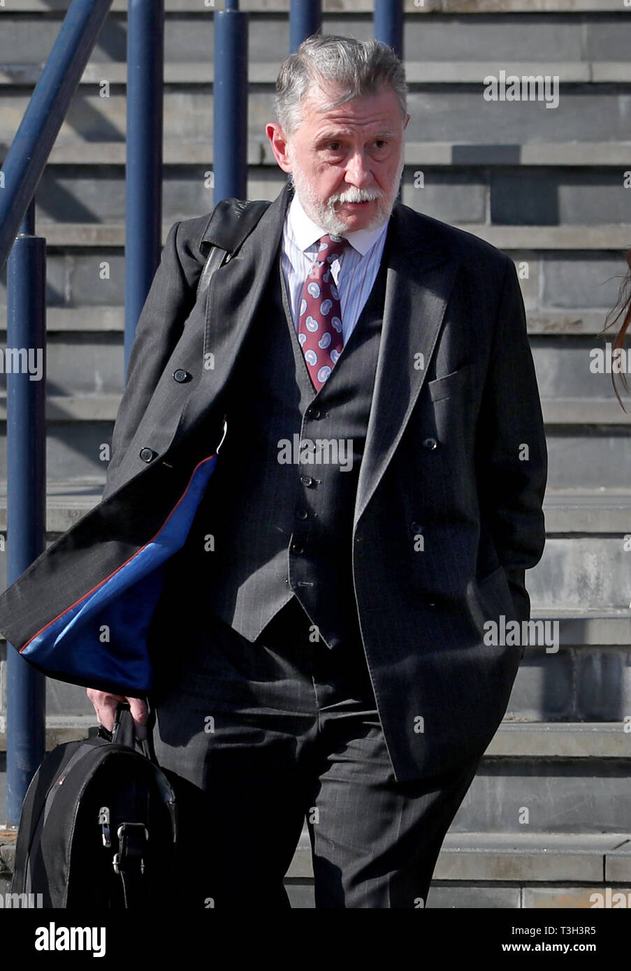 Donald Findlay QC leaving the Fatal Accident Inquiry into the Clutha ...