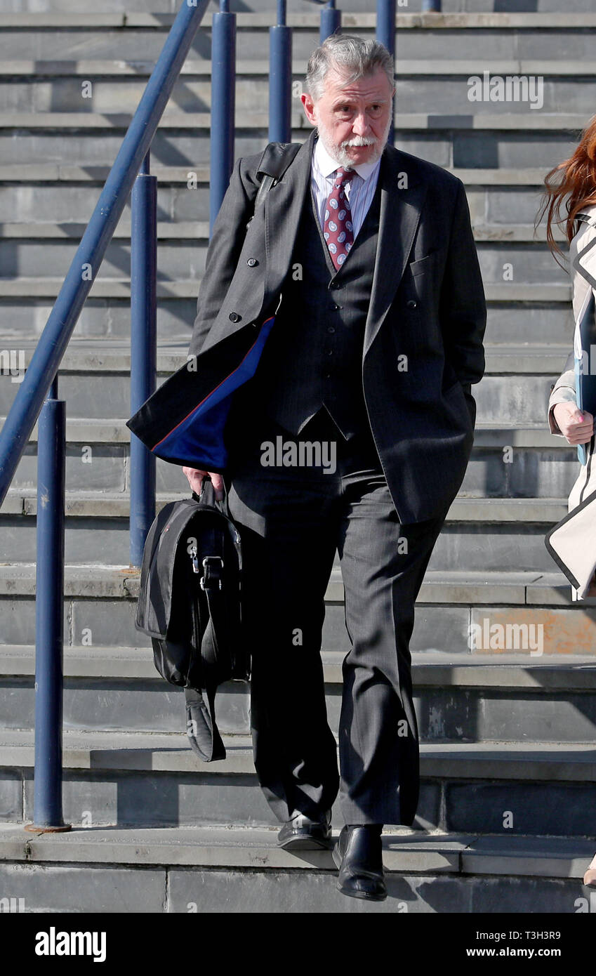 Donald Findlay QC leaving the Fatal Accident Inquiry into the Clutha ...