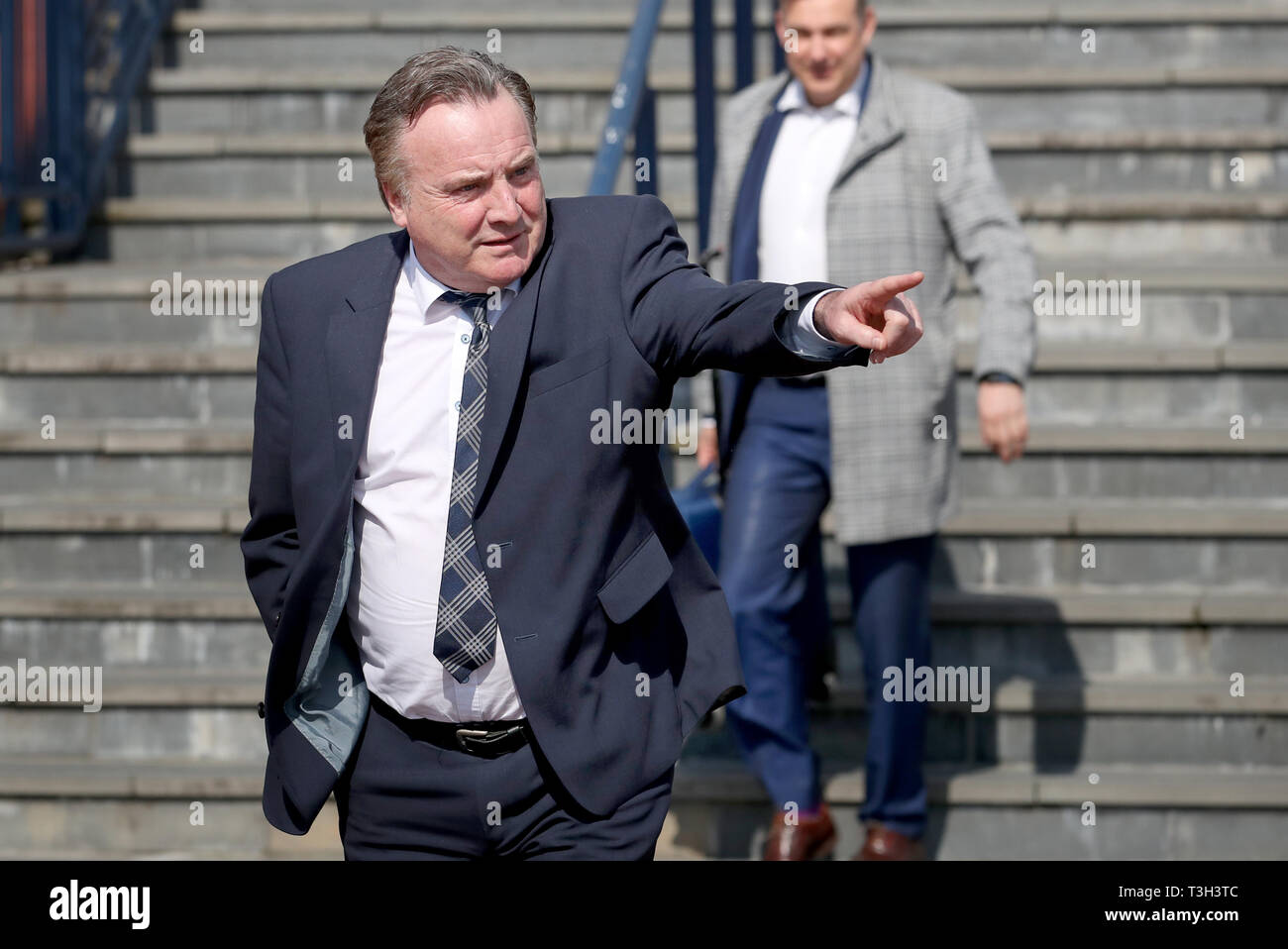Owner of the Clutha bar Alan Crossan leaving the Fatal Accident Inquiry ...