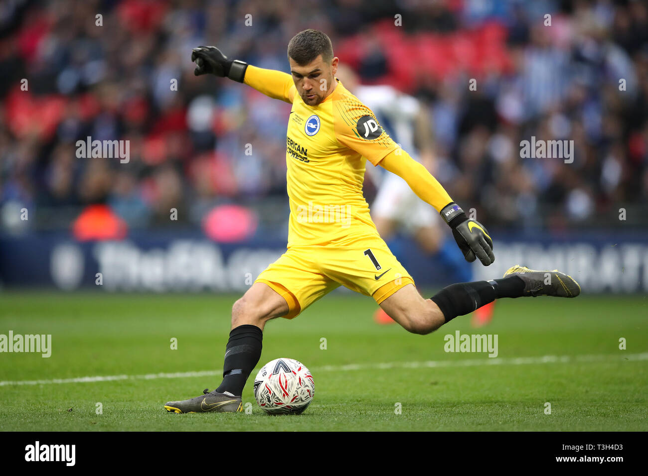 Brighton & Hove Albion goalkeeper Mathew Ryan in action during the FA ...