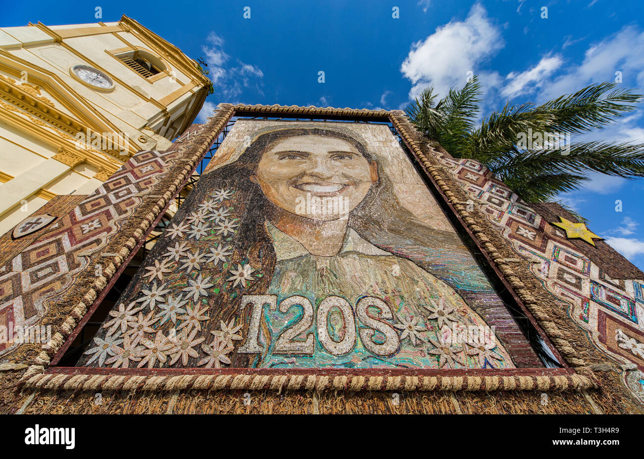 Villarrica, Paraguay - September 17, 2018: The tableau of the well ...