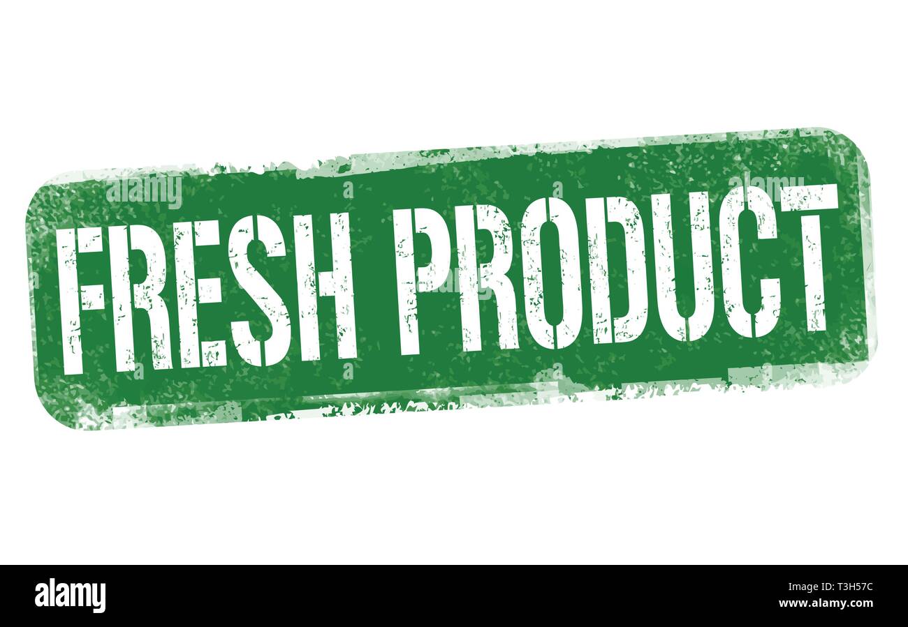 Fresh product sign or stamp on white background, vector illustration ...