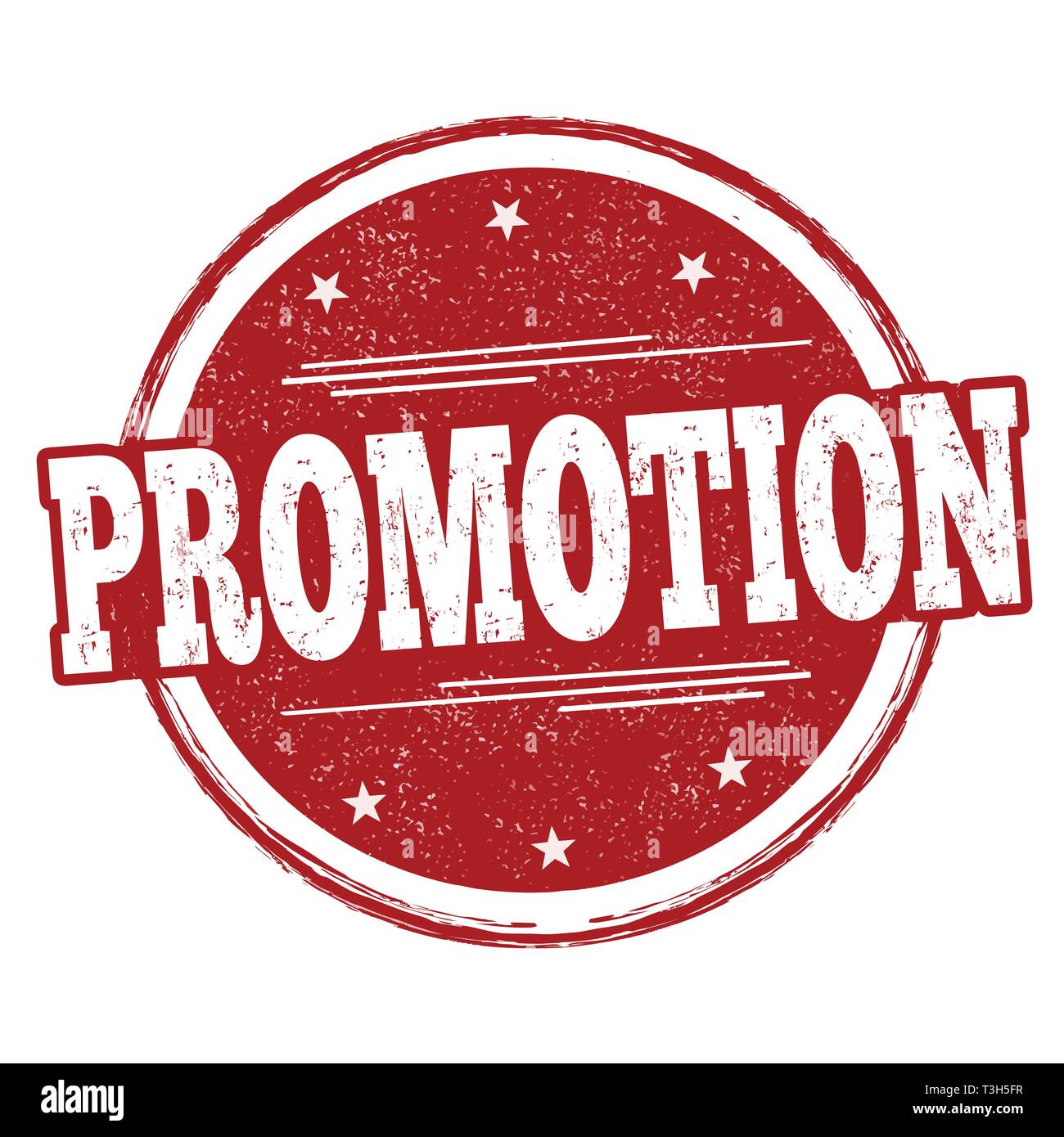 Promotion sign or stamp on white background, vector illustration Stock ...