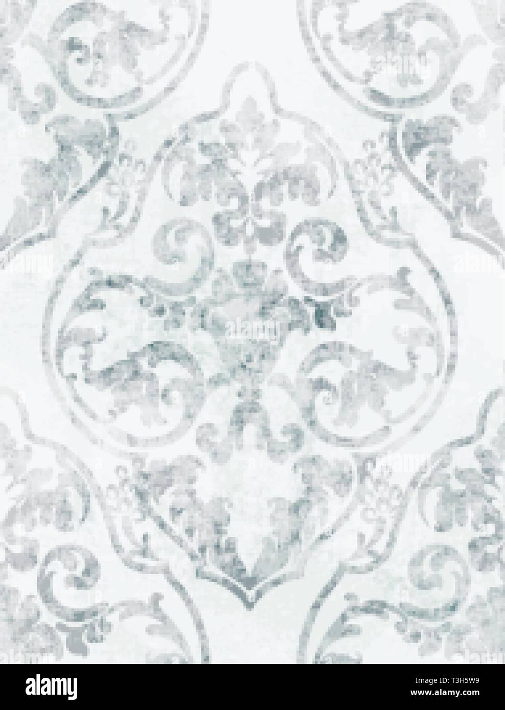 Rococo texture pattern Vector. Floral ornament decoration. Victorian ...