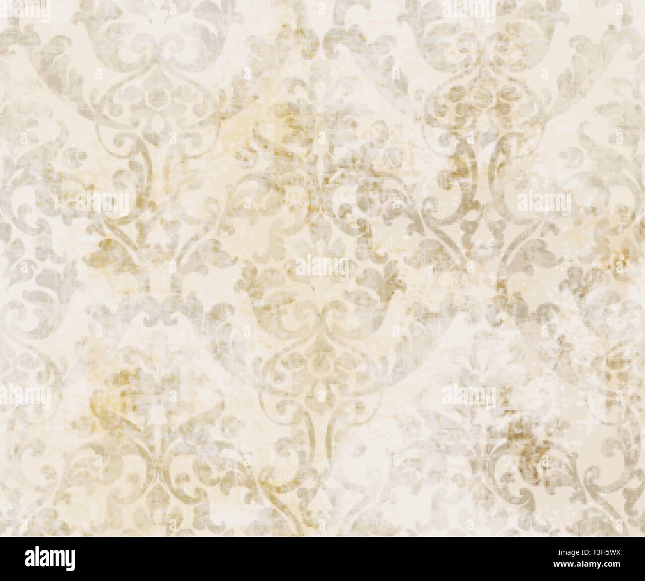 Rococo texture pattern Vector. Floral ornament decoration. Victorian ...