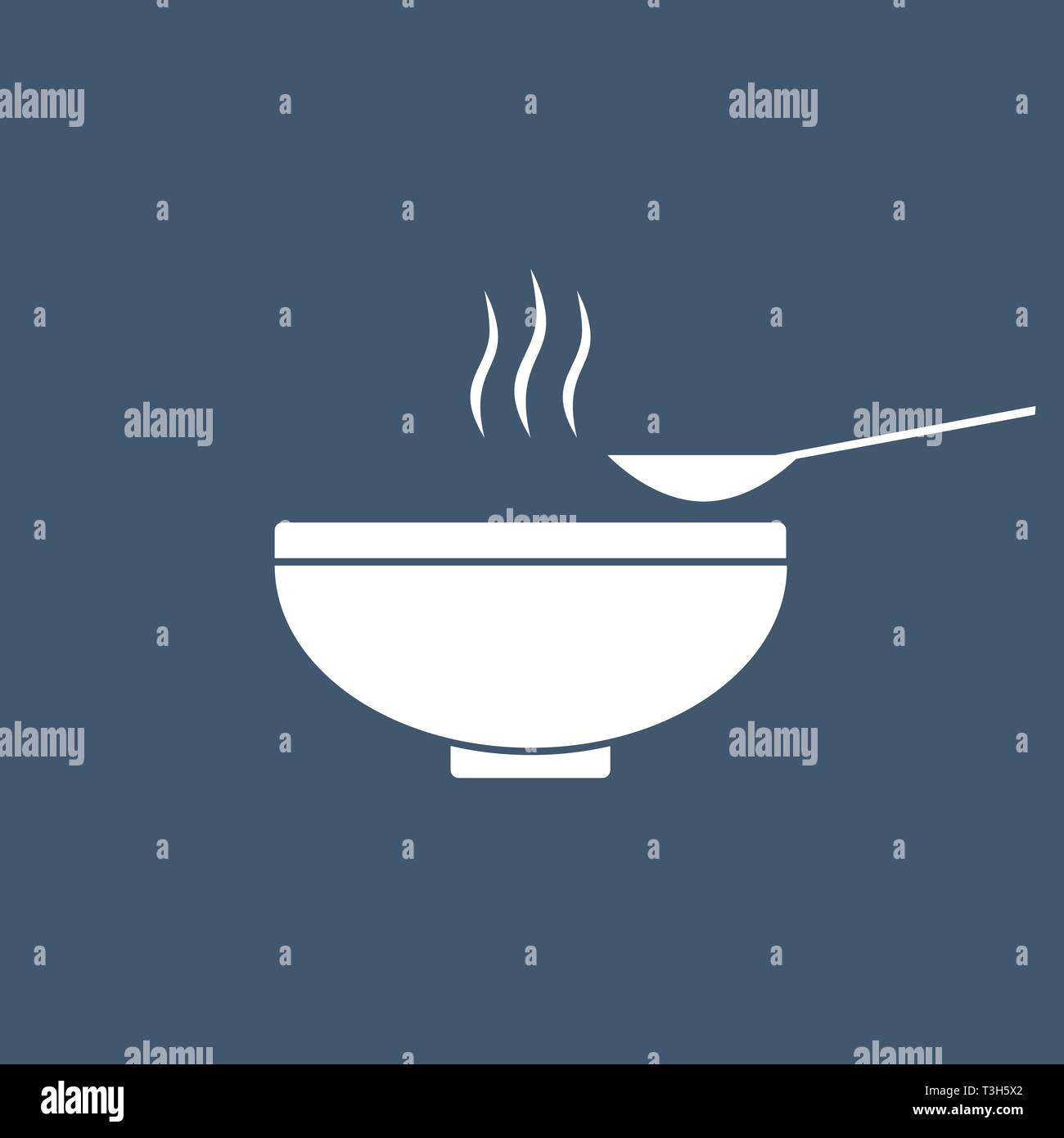 Soup in the bowl vector sign illustration icon symbol simple soup image ...