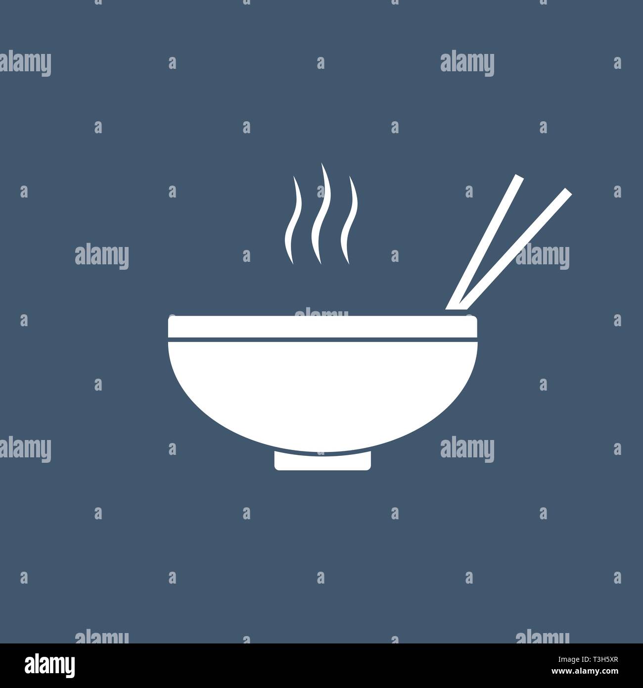 Noodles in the bowl vector sign illustration icon symbol simple soup ...