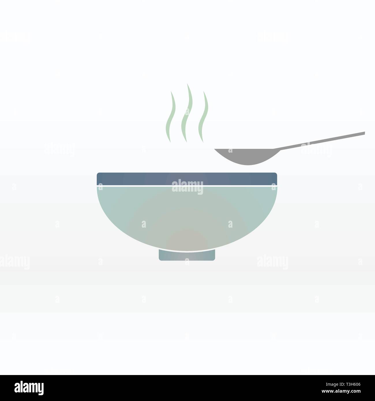 Soup in the bowl vector sign illustration icon symbol simple soup image ...