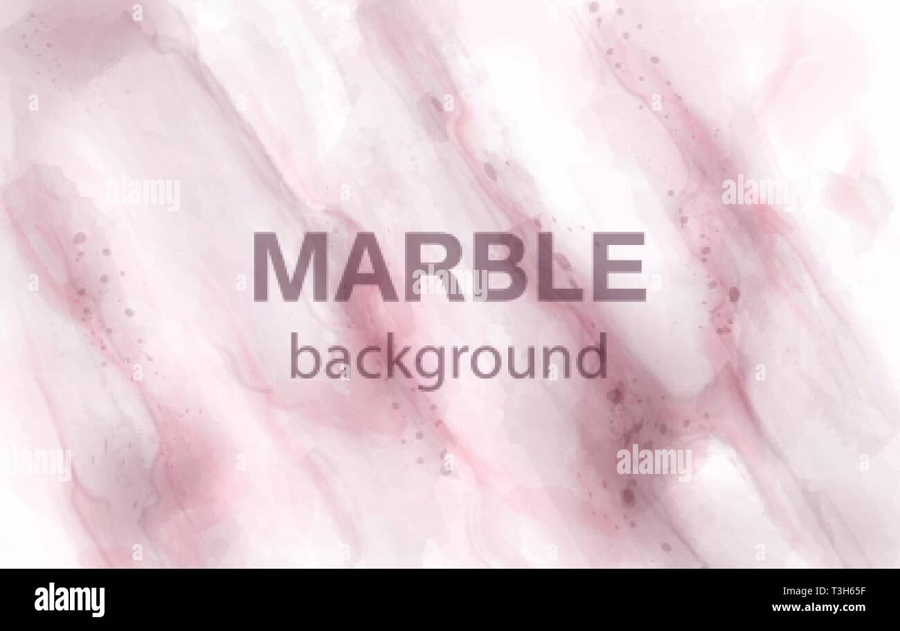 Pink marble Vector watercolor background. Luxury stone texture Stock ...