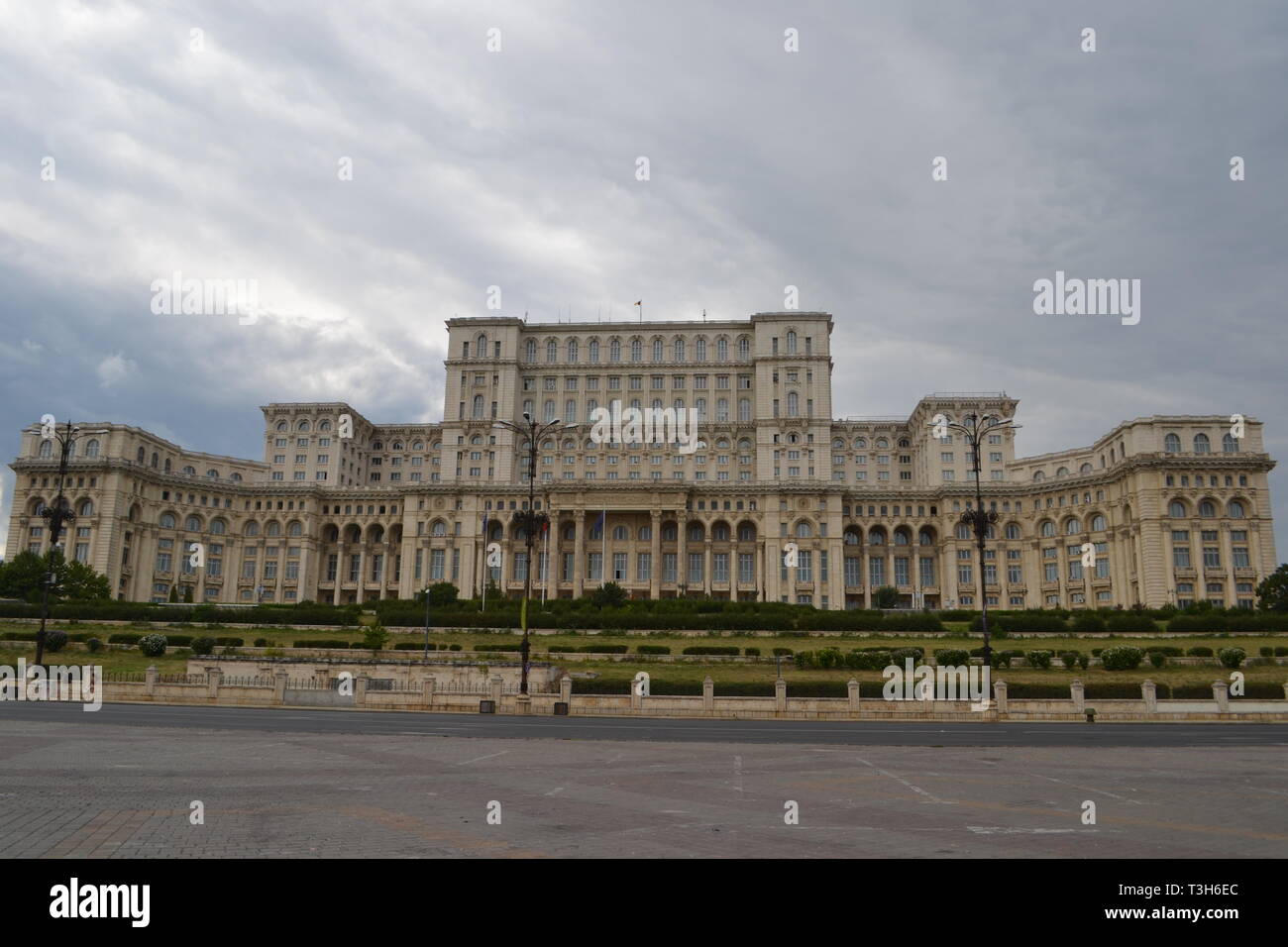 Palace of Parliament, created by Nicolae Ceausescu, Bucharest, Romania ...
