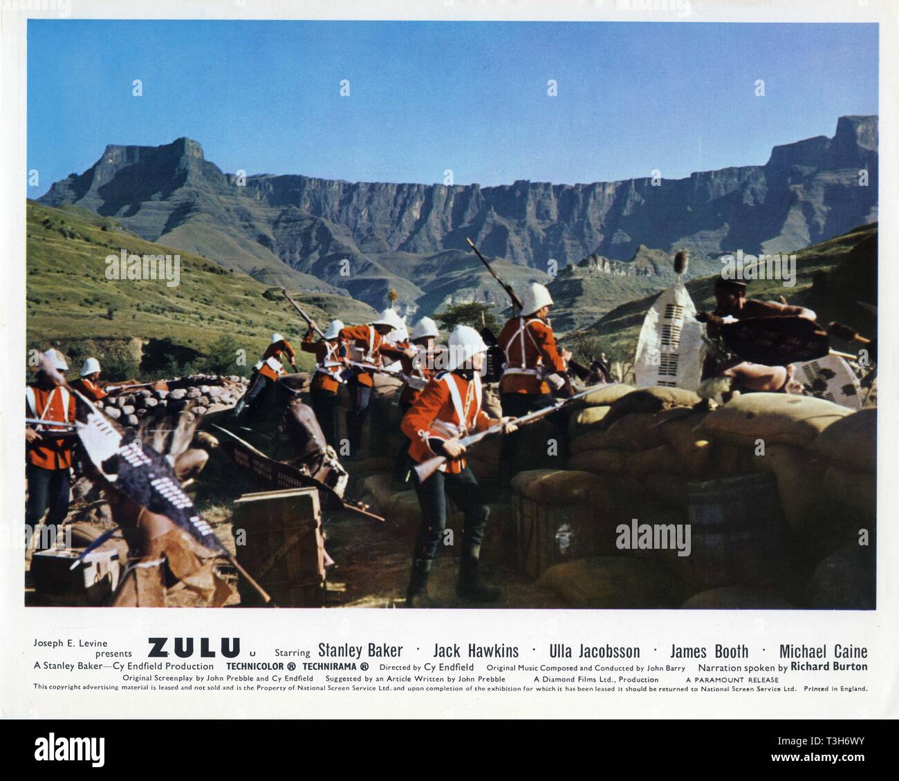 Stanley Baker Michael Caine ZULU 1964 director Cy Endfield Diamond ...