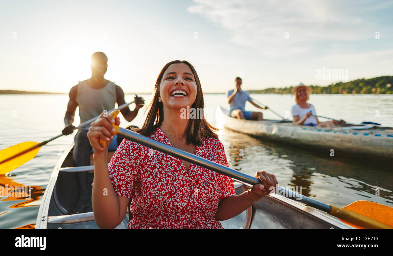 Diverse group of people boating hi-res stock photography and images - Alamy