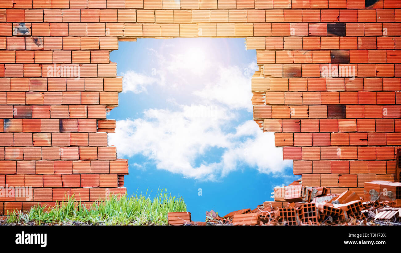 Breakthrough wall hi-res stock photography and images - Alamy
