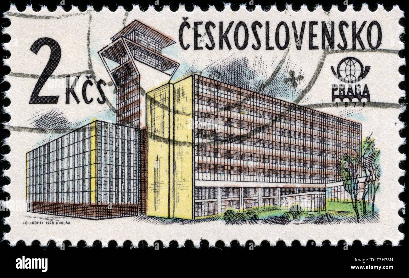 Postage stamp from the former state Czechoslovakia in the Stamp ...