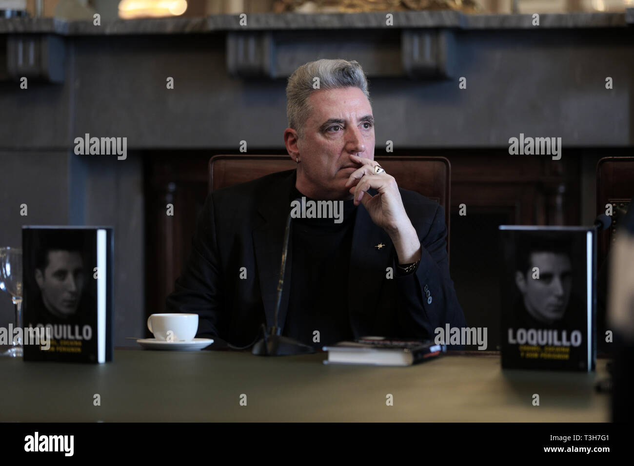 Loquillo seen speaking about his book called the "Chanel, Cocaine and ...