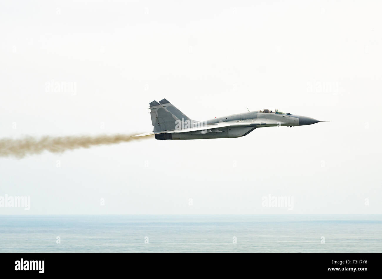 Military plane plowing the skies of Lima - Peru Stock Photo - Alamy