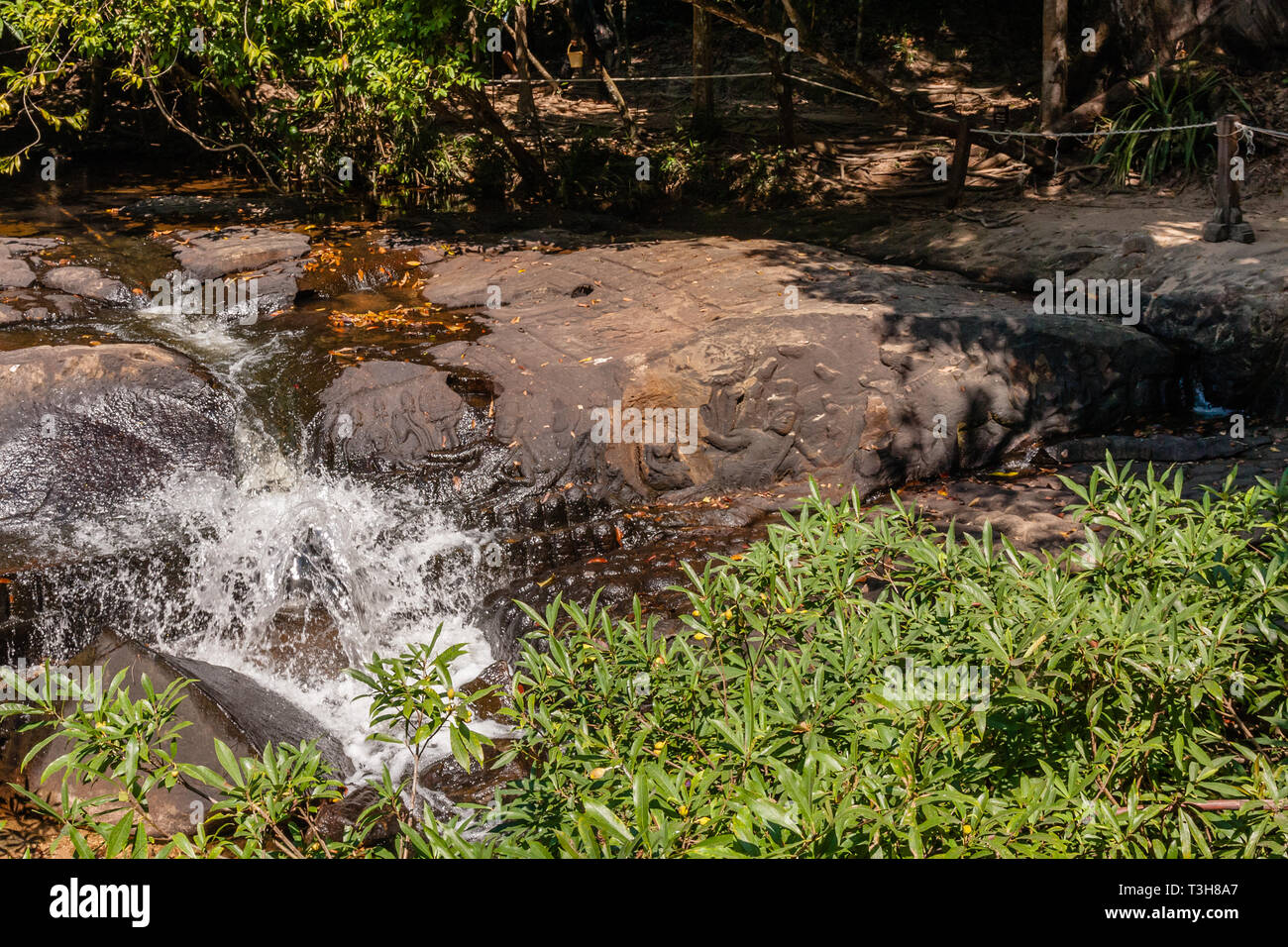 Lord Vishnu lying on the serpent god Ananta, with Goddess Lakshmi at ...