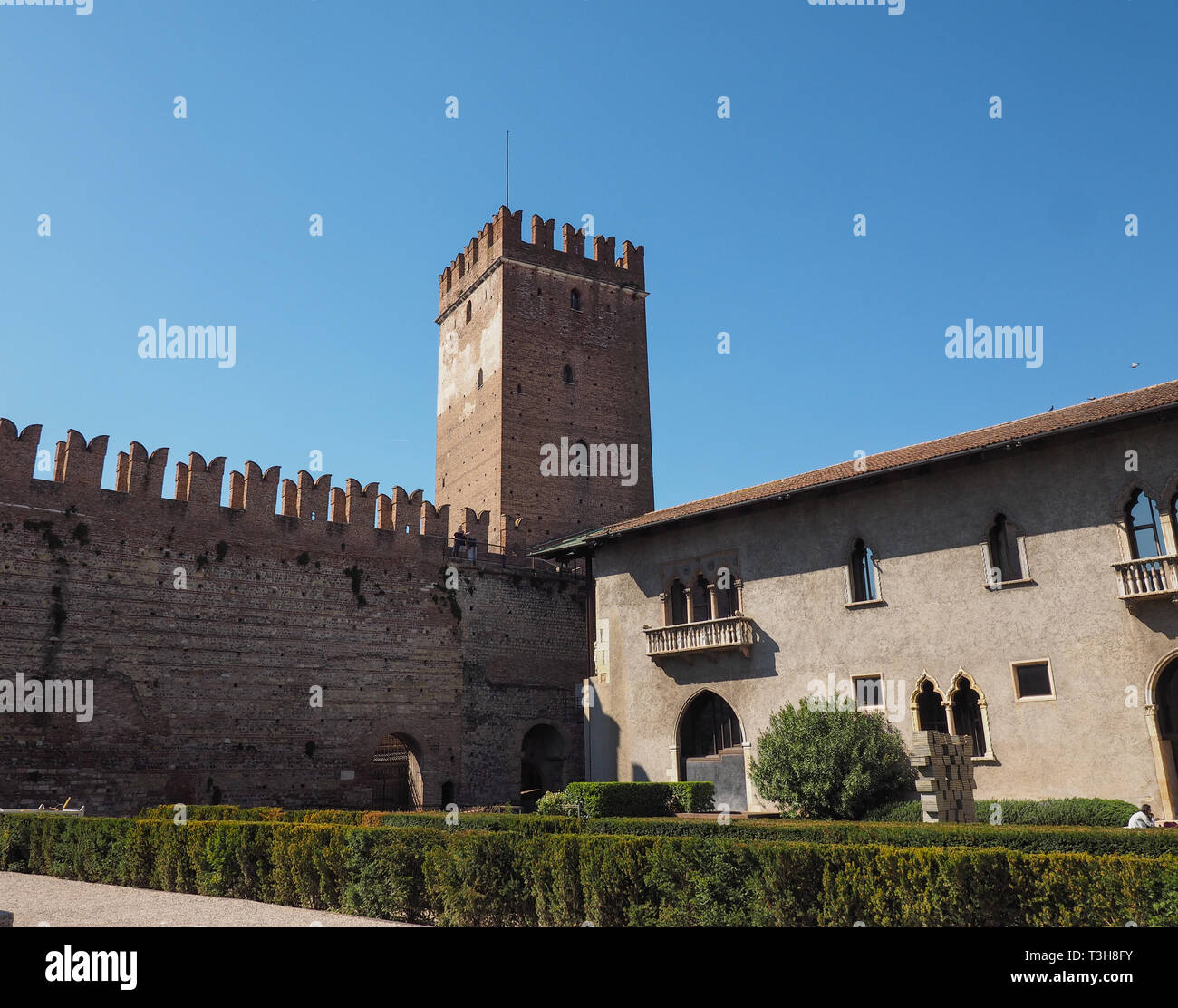 VERONA, ITALY - CIRCA MARCH 2019: Castelvecchio museum designed by ...