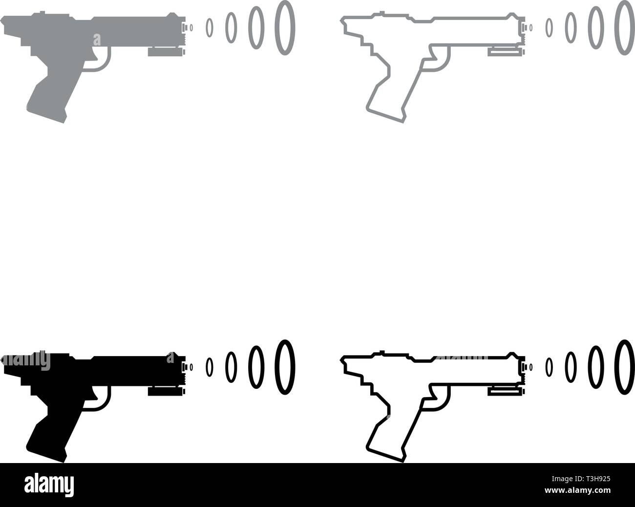 Space Blaster Children's Toy Futuristic gun Space gun shooting blaster ...