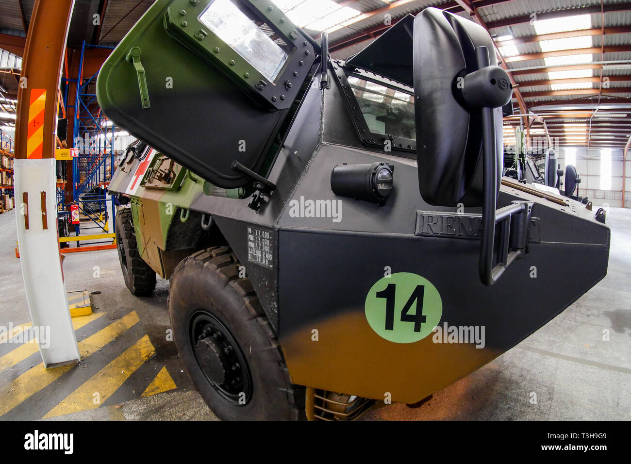 Military mechanical workshop, 7th RMAT, Lyon, France Stock Photo - Alamy