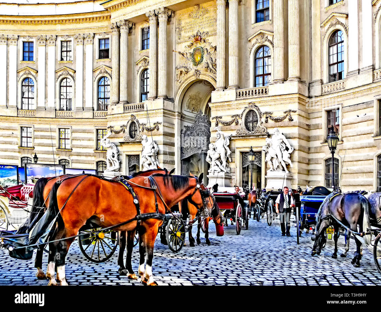 Vienna hofburg fiaker hi-res stock photography and images - Alamy