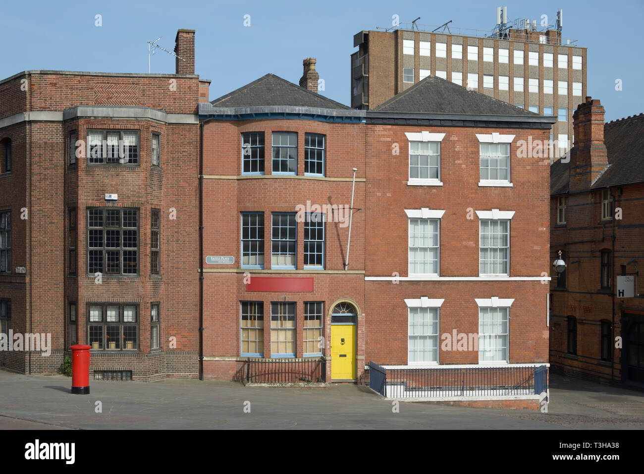 Renovated buildings at Castle Place, Nottingham Stock Photo - Alamy