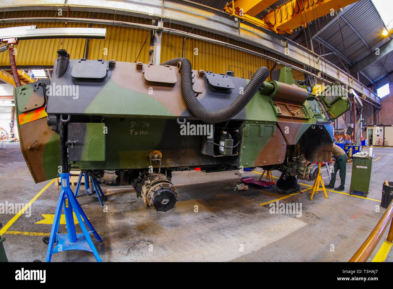 Military mechanical workshop, 7th RMAT, Lyon, France Stock Photo - Alamy