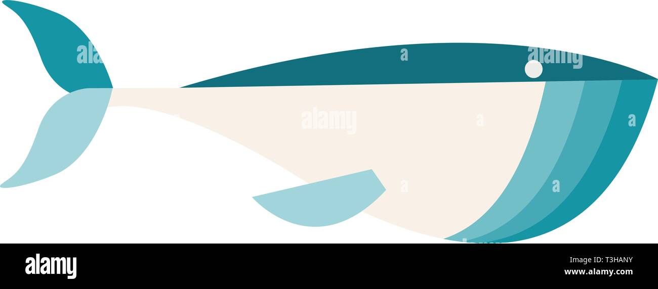 Simple Vector Illustration with Whale Stock Vector Image & Art - Alamy