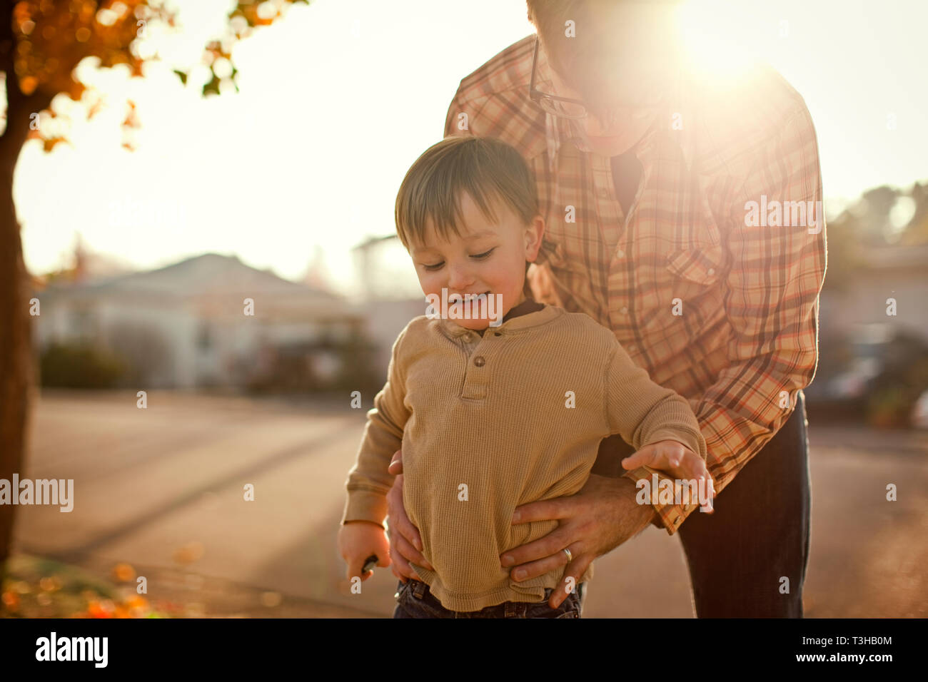 Father son toddler enjoying outdoor hi-res stock photography and images ...