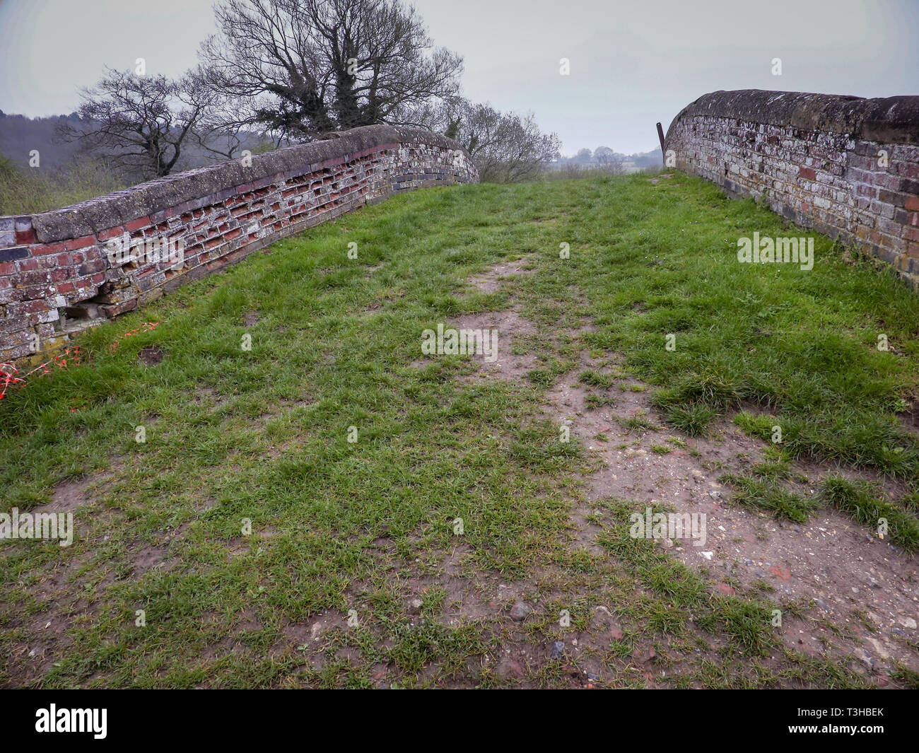 Old farm bridge over canal Stock Photo - Alamy