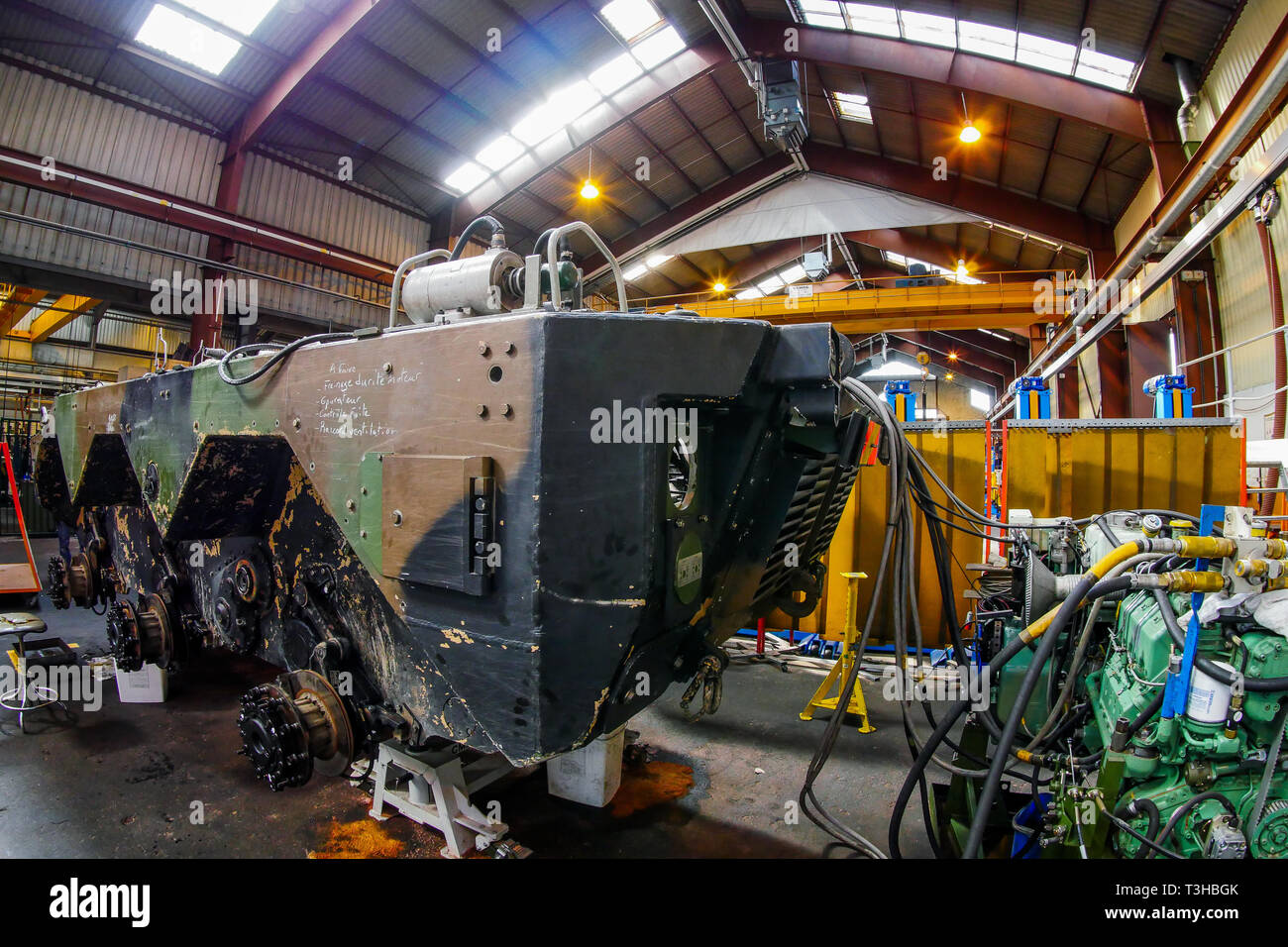AMX 10 RC, Military mechanical workshop, 7th RMAT, Lyon, France Stock ...