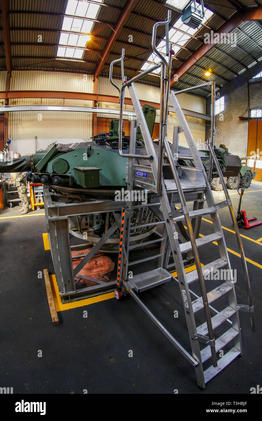 AMX 10 RC, Military mechanical workshop, 7th RMAT, Lyon, France Stock ...