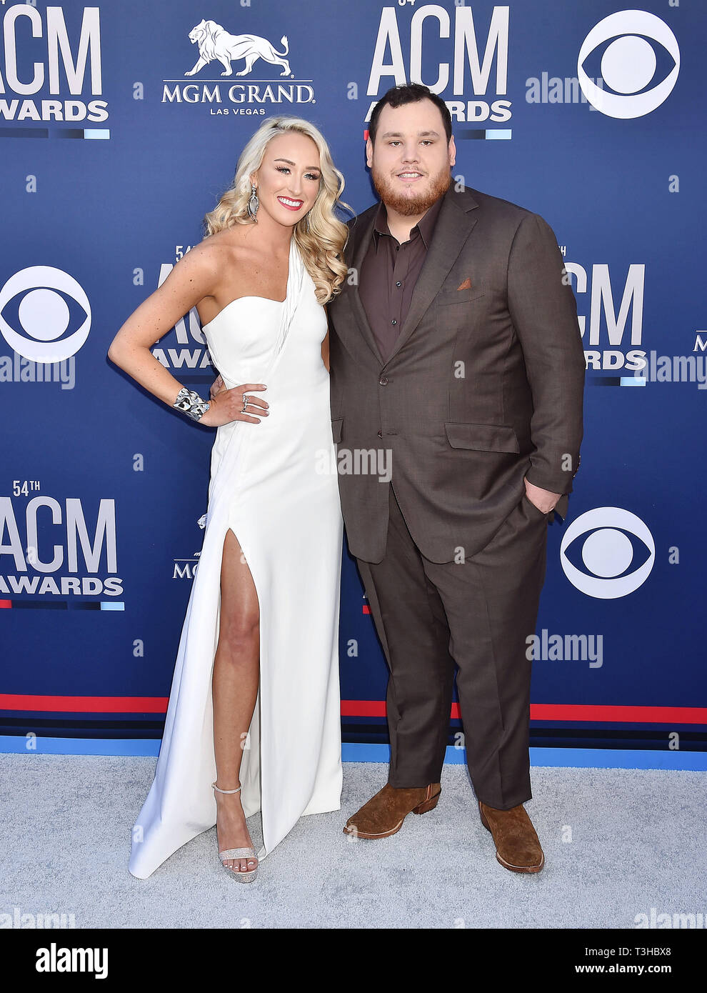 LAS VEGAS, CA - APRIL 07: Nicole Hocking, Luke Combs attends the 54th ...