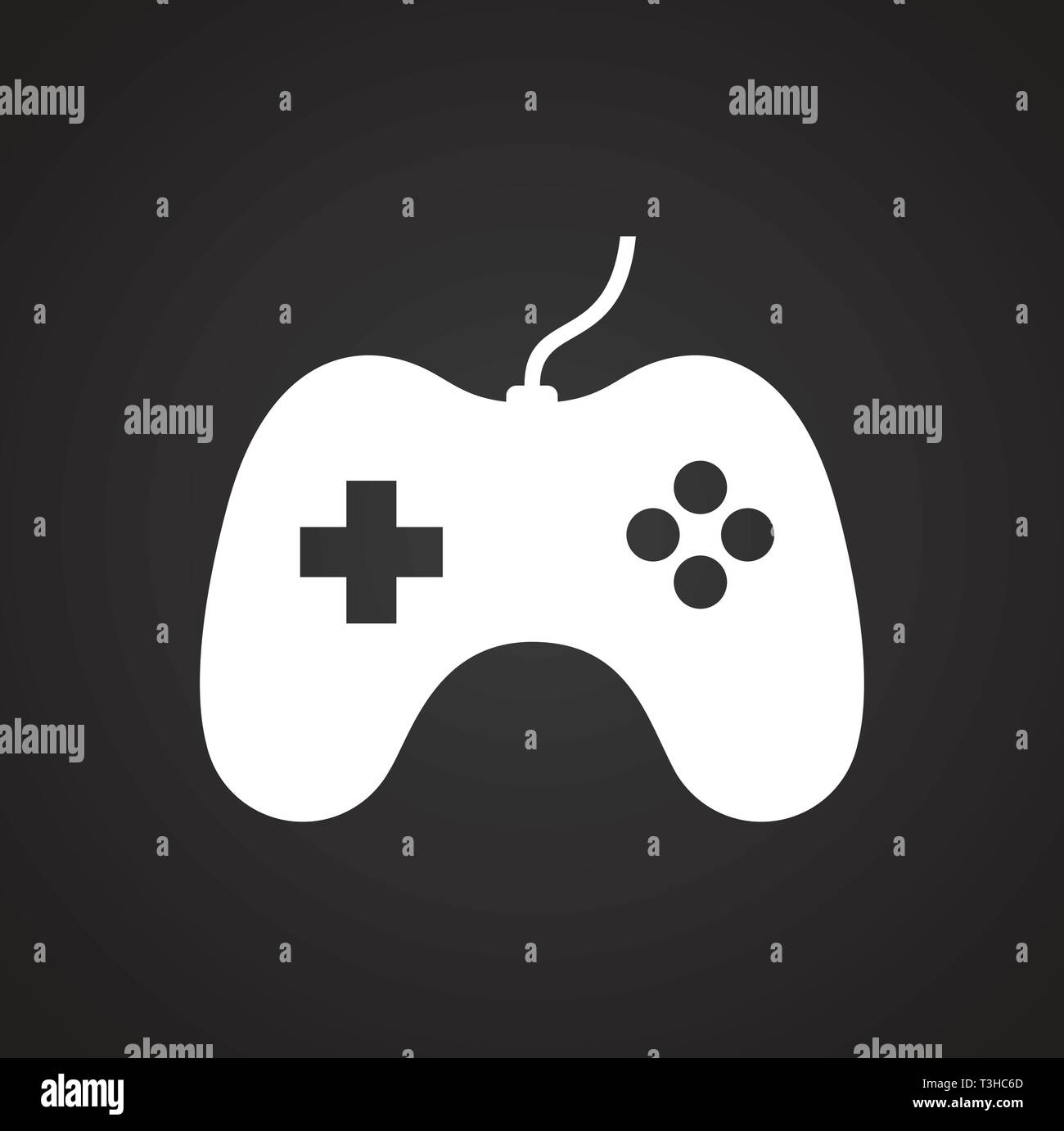 Gaming icon on background for graphic and web design. Simple vector ...