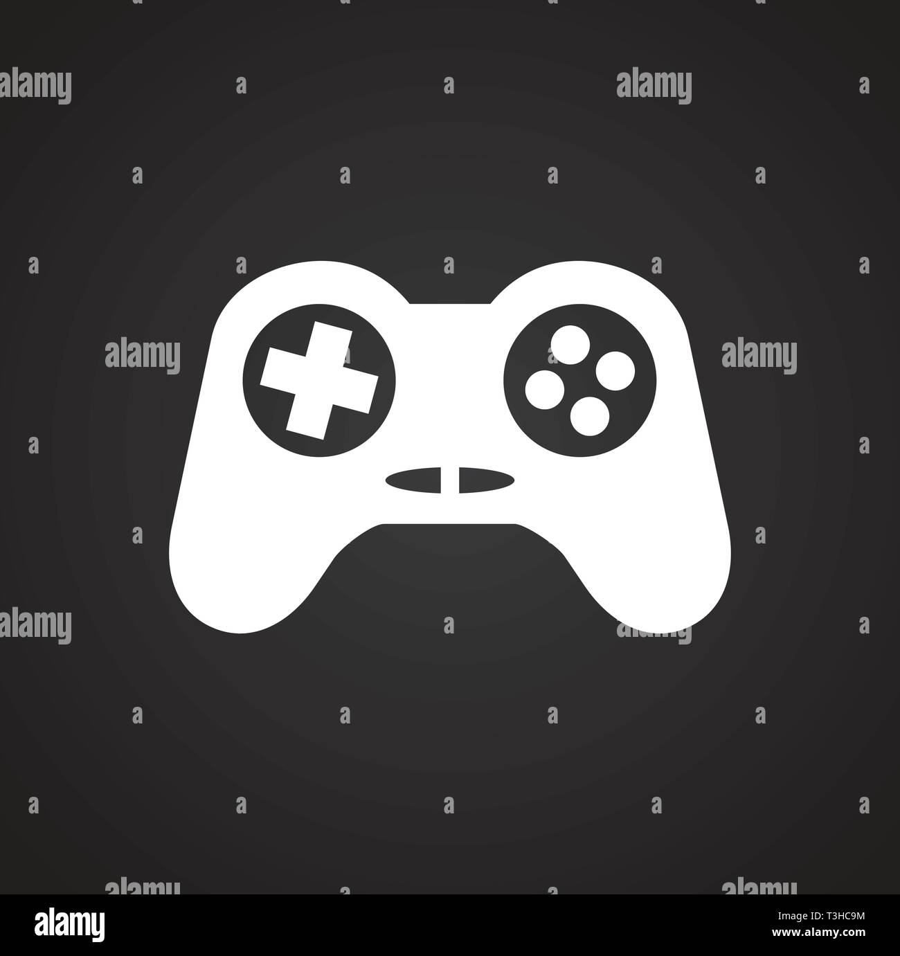 Gaming icon on background for graphic and web design. Simple vector ...