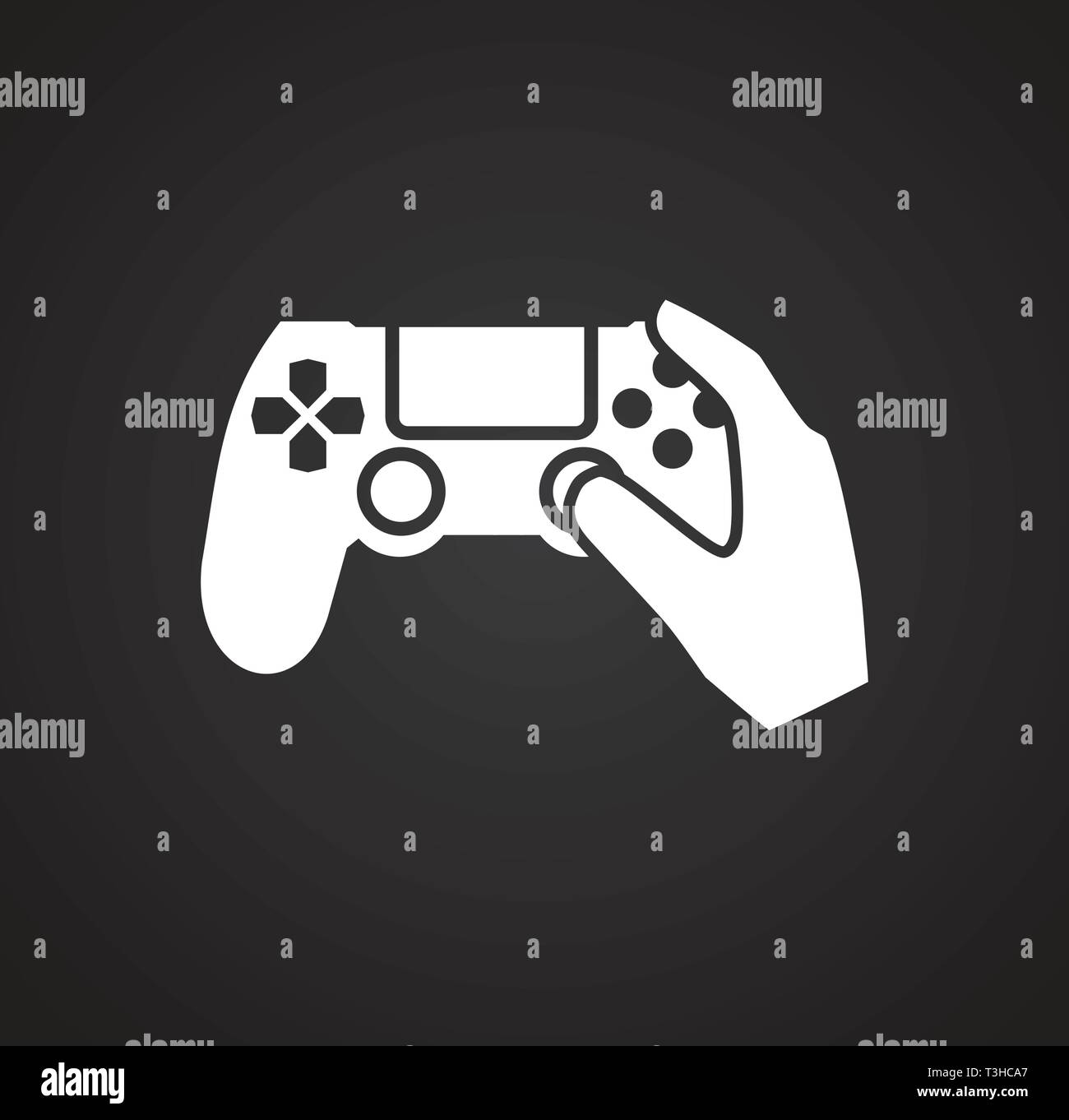 Gaming icon on background for graphic and web design. Simple vector ...