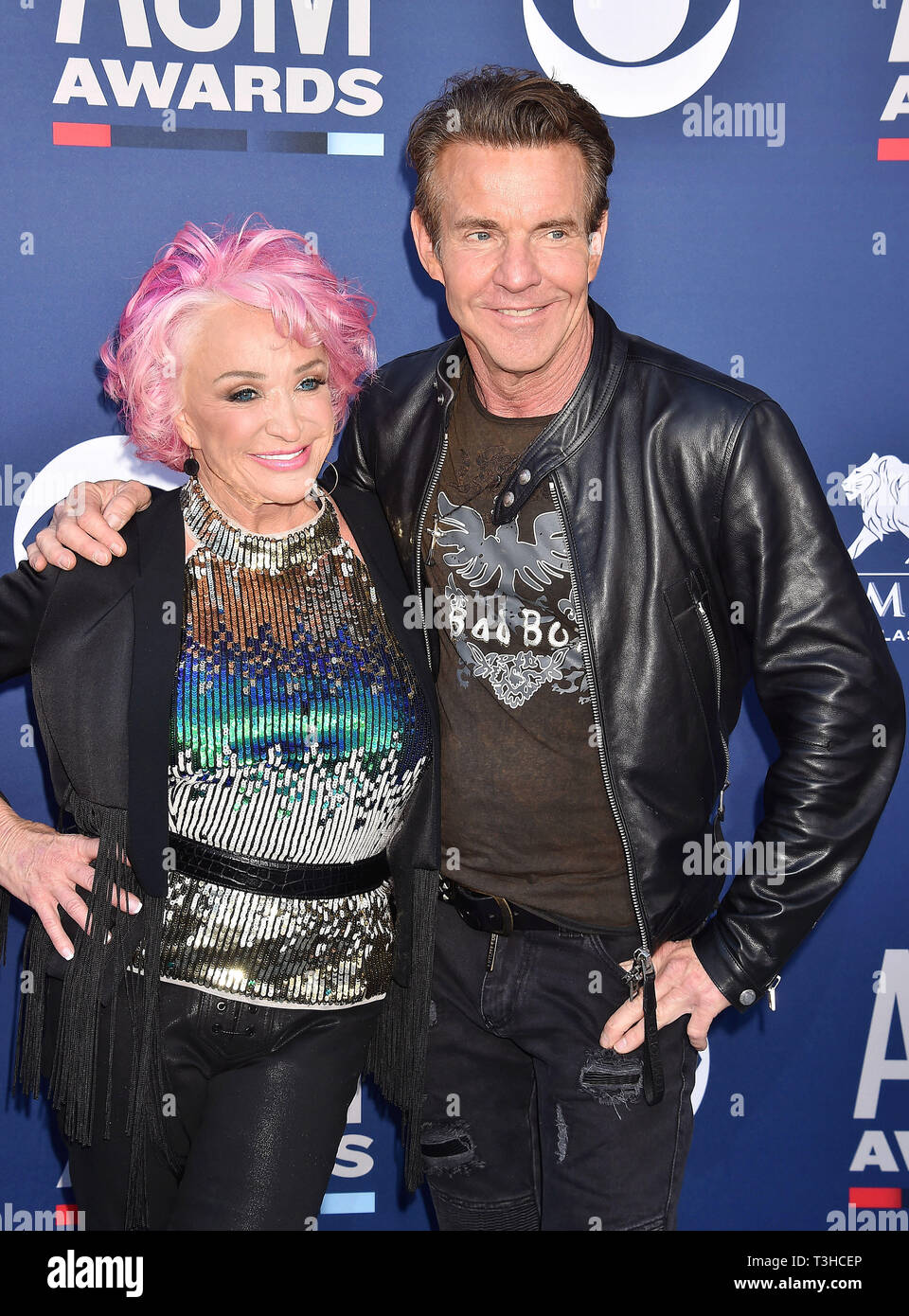 LAS VEGAS, CA - APRIL 07: Tanya Tucker (L) and Dennis Quaid attend the ...