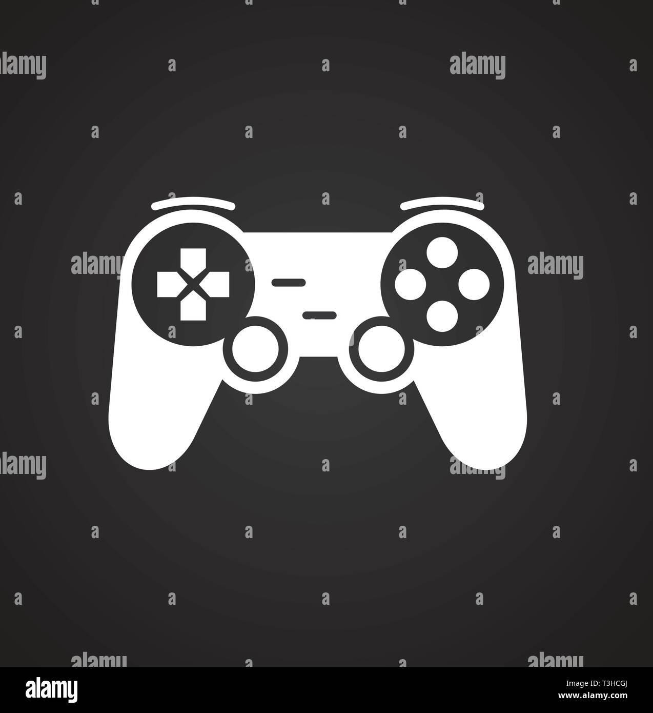 Gaming icon on background for graphic and web design. Simple vector ...