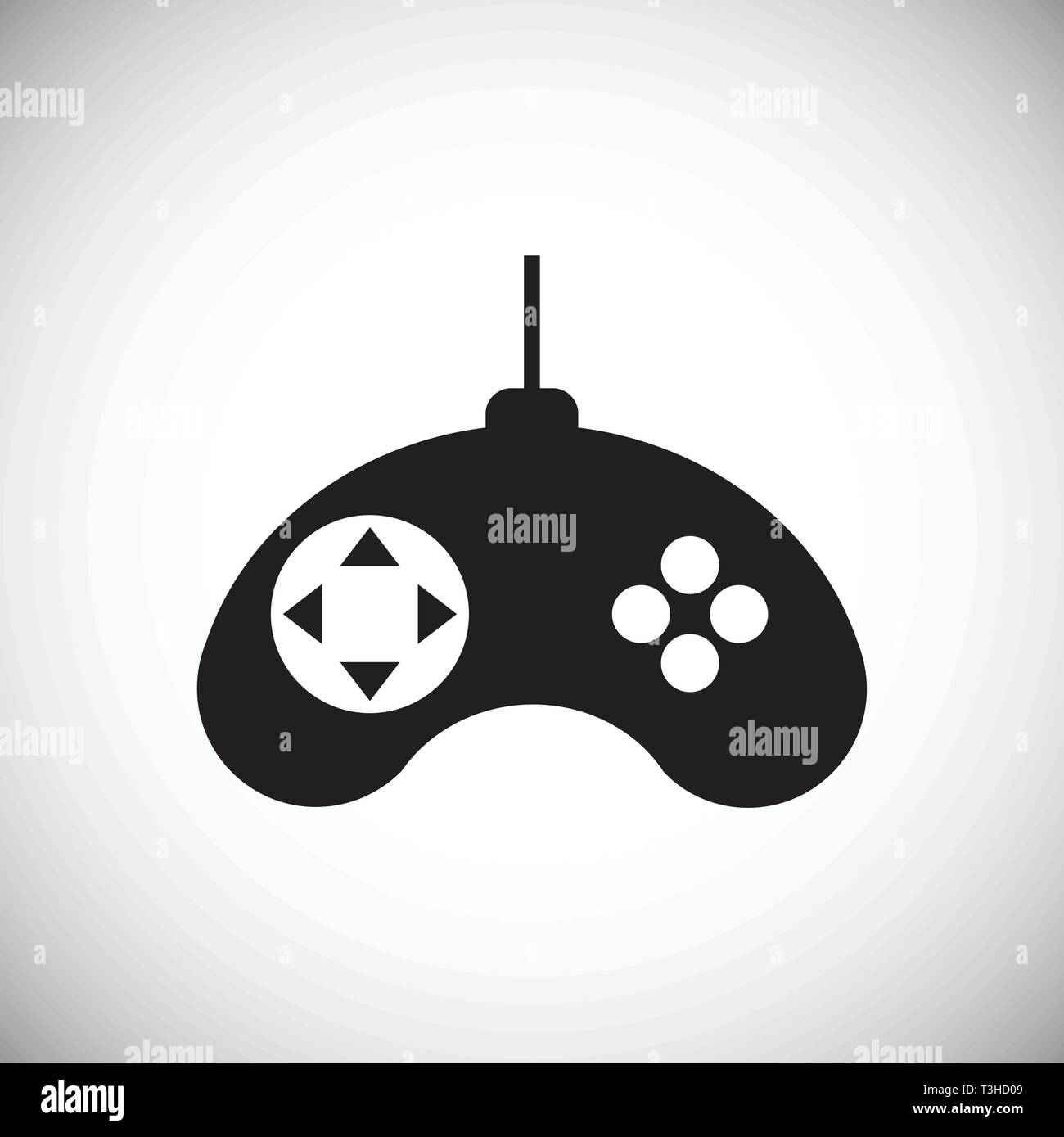 Gaming icon on background for graphic and web design. Simple vector ...