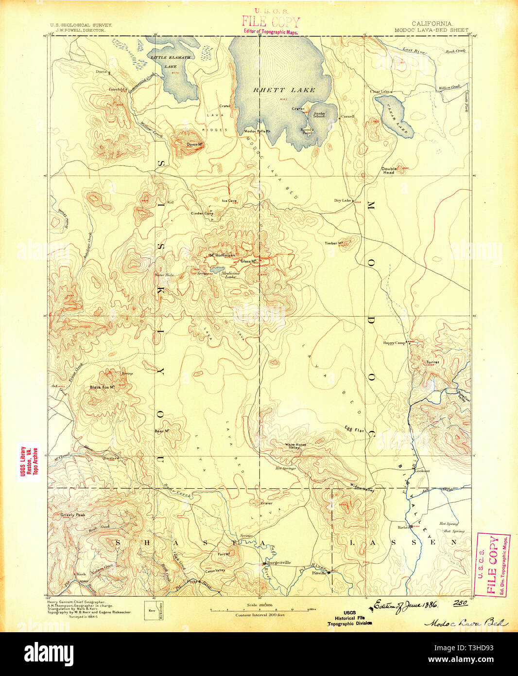 Modoc map hi-res stock photography and images - Alamy