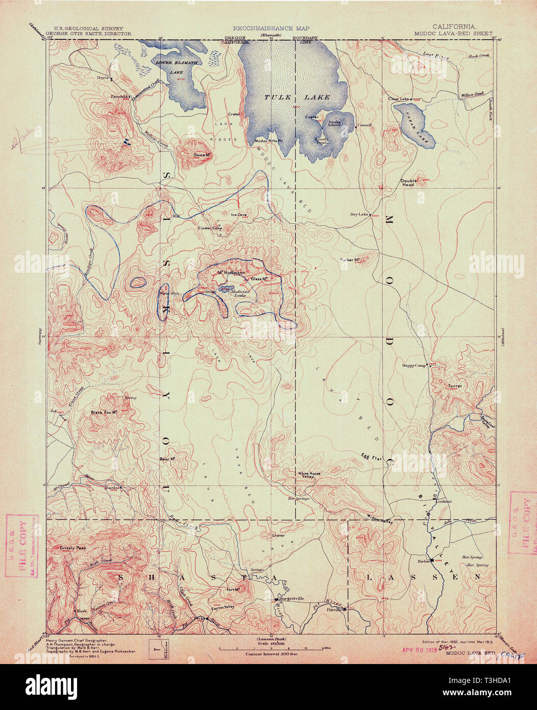 Modoc map hi-res stock photography and images - Alamy