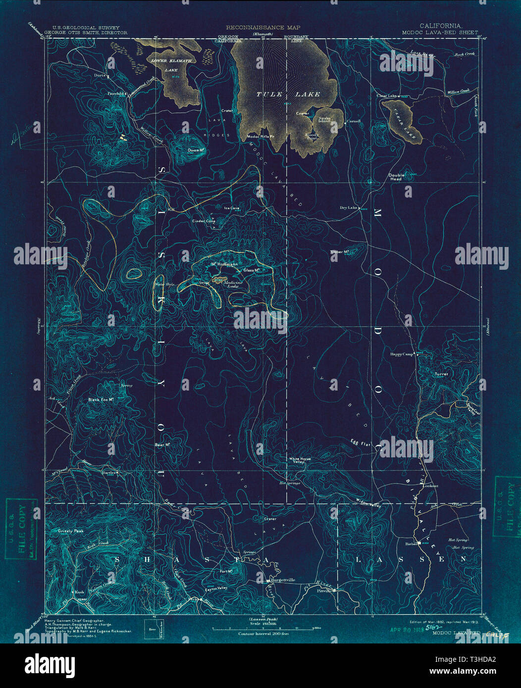 Modoc map hi-res stock photography and images - Alamy