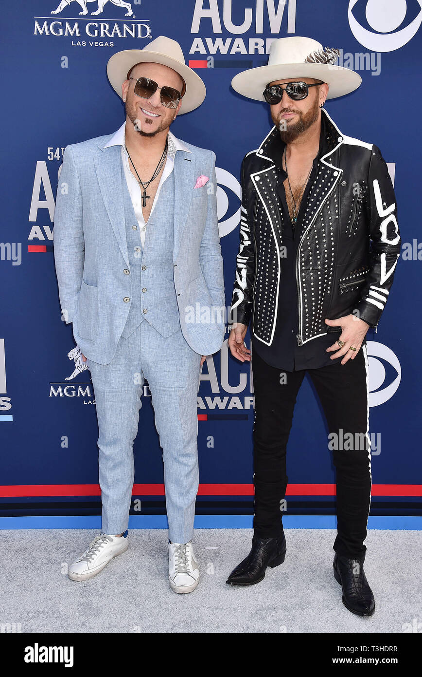 LAS VEGAS, CA - APRIL 07: Chris Lucas (L) and Preston Brust of LOCASH ...