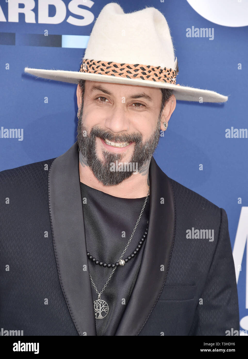 LAS VEGAS, CA - APRIL 07: AJ McLean attends the 54th Academy Of Country ...