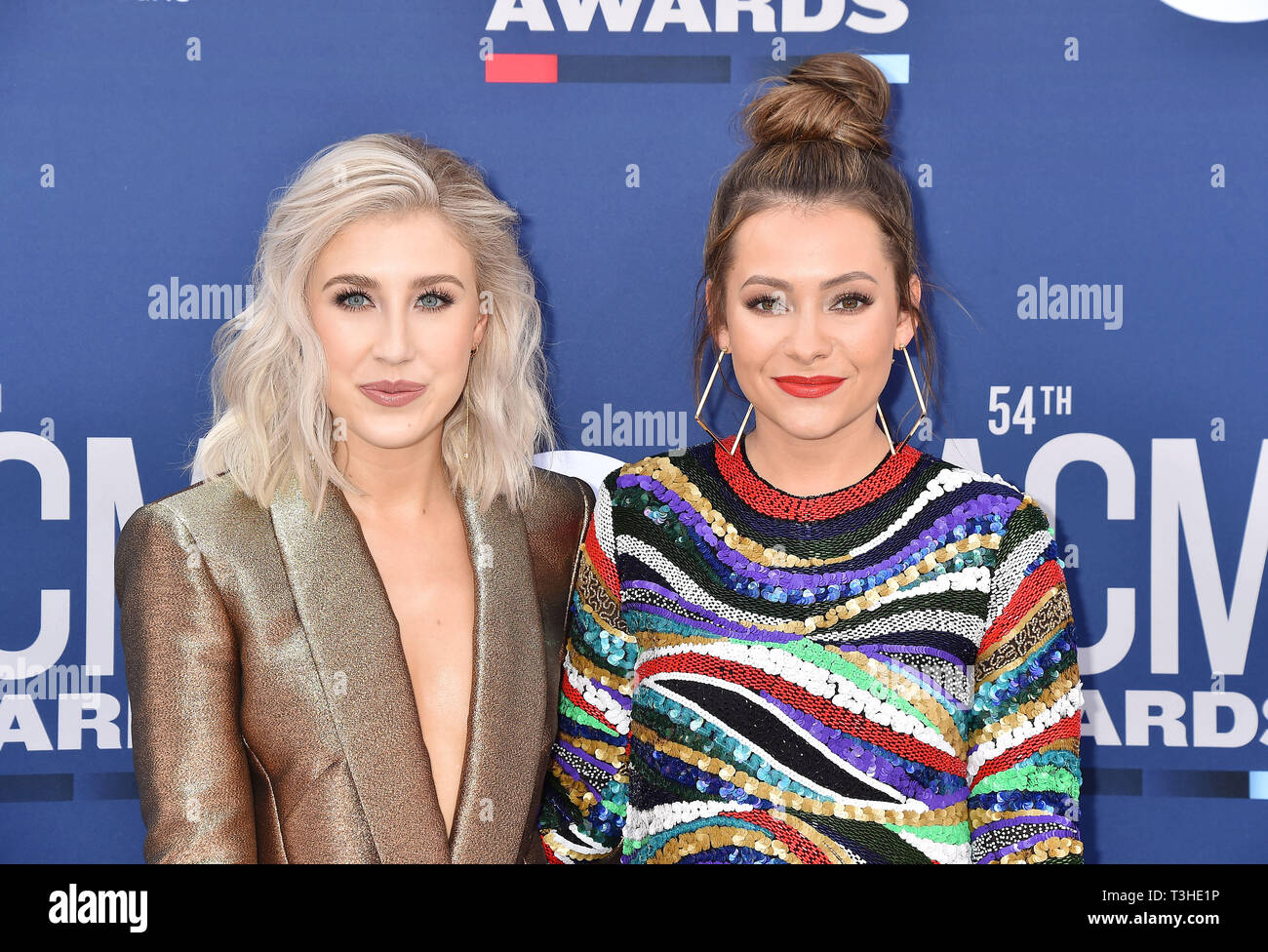 LAS VEGAS, CA - APRIL 07: Maddie Marlow (L) and Tae Dye of Maddie & Tae ... LAS VEGAS, CA - APRIL 07: Maddie Marlow (L) and Tae Dye of Maddie & Tae ...